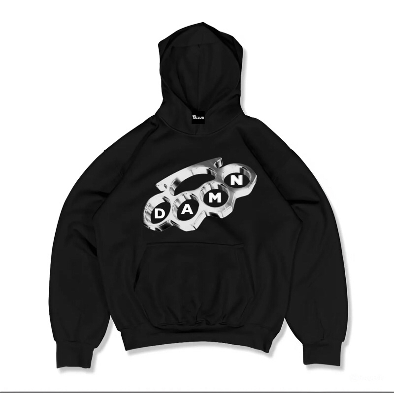 Jual HOODIE BOXY CUT | DAMN FOR REAL| 300gsm | Shopee Indonesia