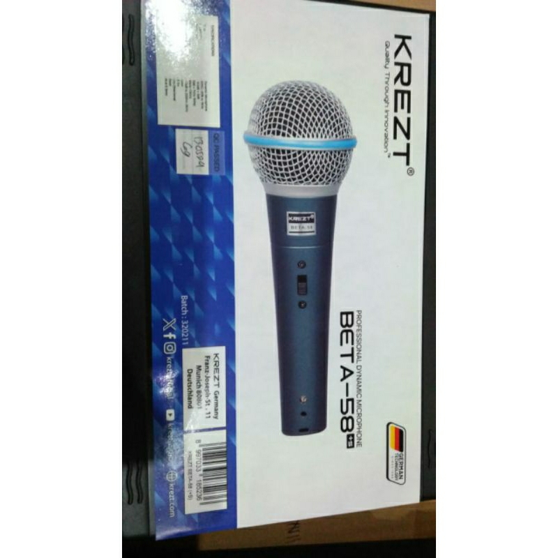 Jual Mic Krezt beta 58 (BT58) +pakai Switch swit dan tanpa swit ...