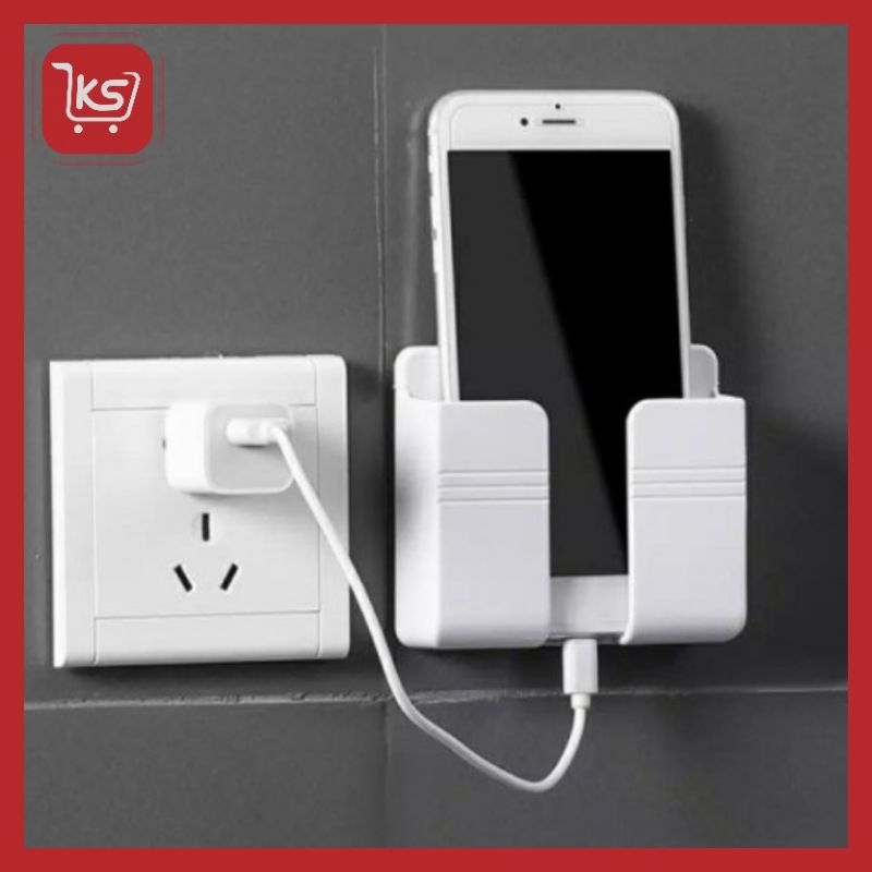 Jual Holder Rak Charger HP Q1 Tempat Remote AC Tempel Tembok / Dinding ...