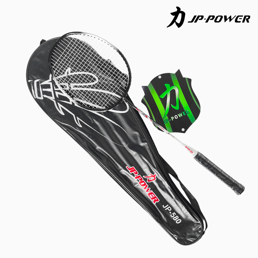 Jual JP POWER Raket Badminton Original JP Senar 580 Black White Bulu ...