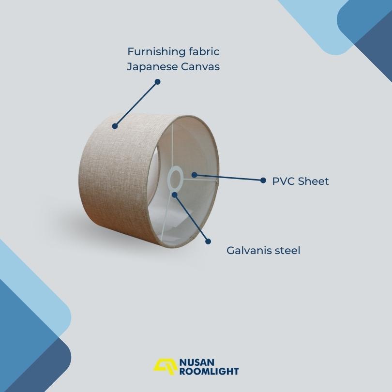 Jual Kap Lampu Tabung Lampu Meja Lampu Gantung Floor Lamp Table Lampshade Diameter 30cm T25CM ...