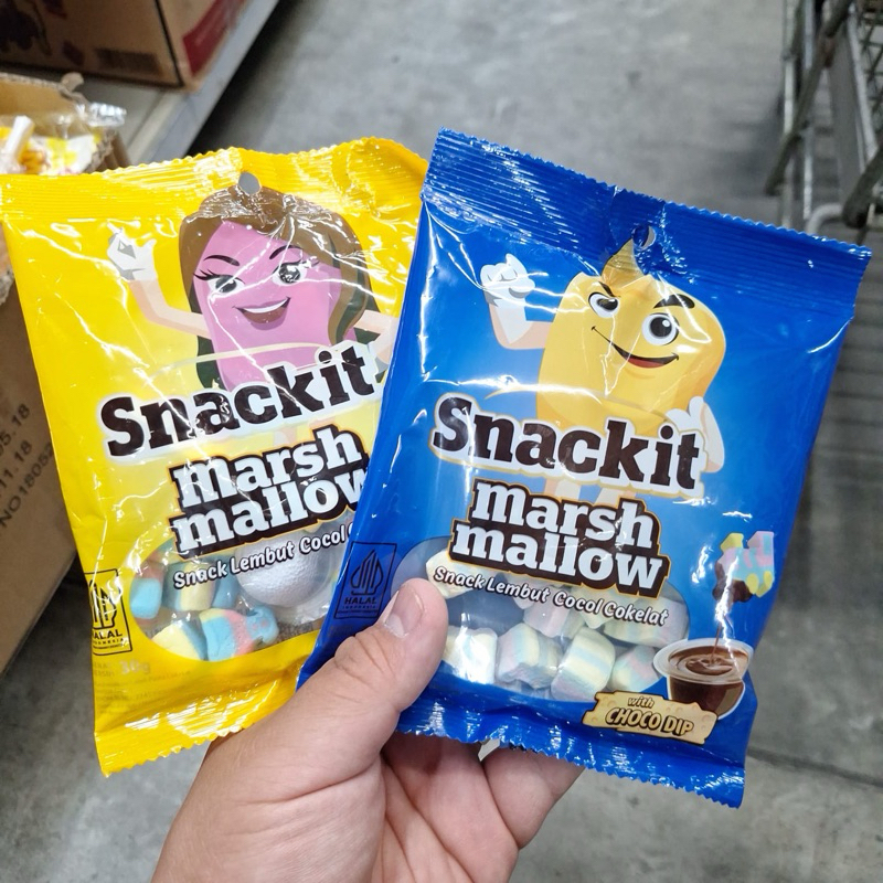 Jual SNACKit marshmallow 30gram with choco dip | Shopee Indonesia