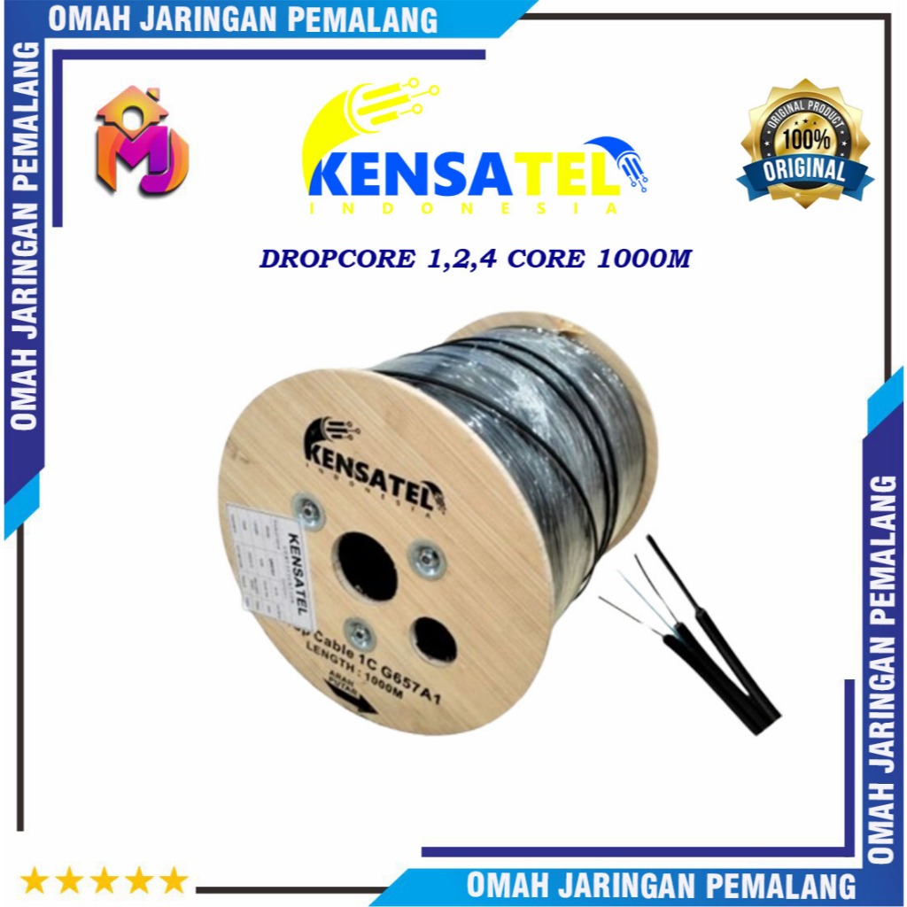 Jual Kabel Dropcore 1 2 4 Core 3 Seling Kensatel 1000M/Dropcore 2Core ...