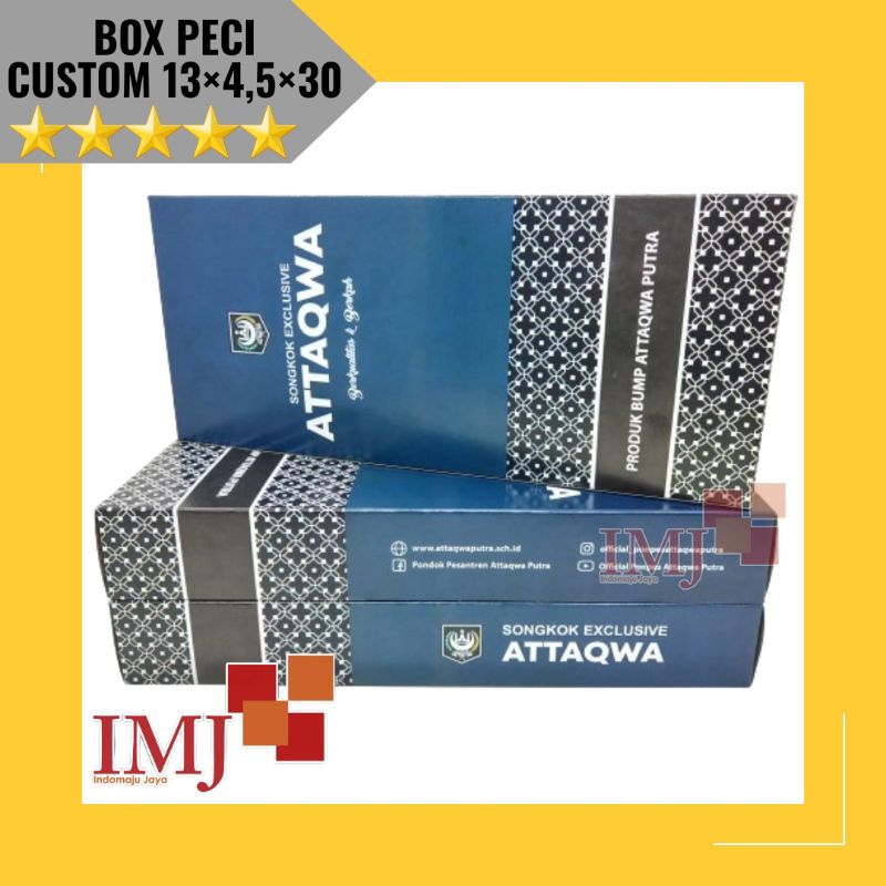 Jual BOX PECI CUSTOM DESAIN 13x4,5x30 KARDUS PECI CUSTOM DESAIN 13×4,5× ...