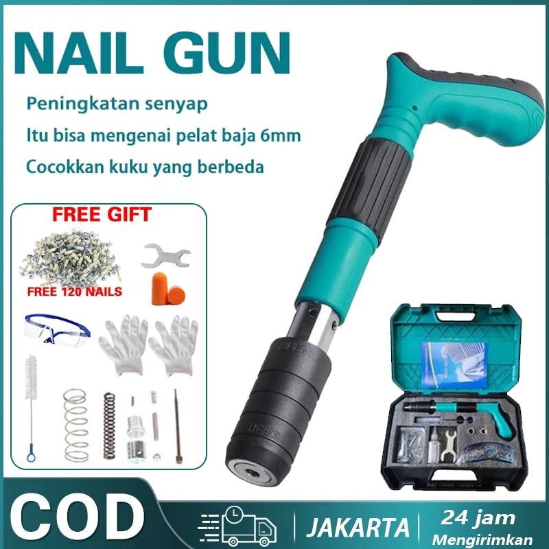 Jual 【Ready Stock+COD】MAKlTA Nail Gun Fastening Gun Ramset Gun Alat ...