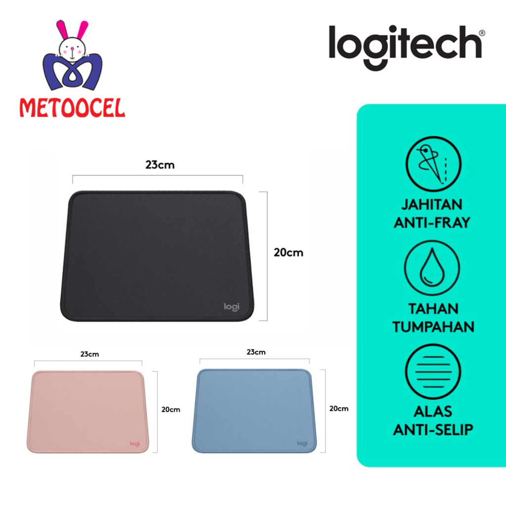 Jual Logitech Mouse Pad Studio Series Alas Polos Anti-Slip Mousepad ...