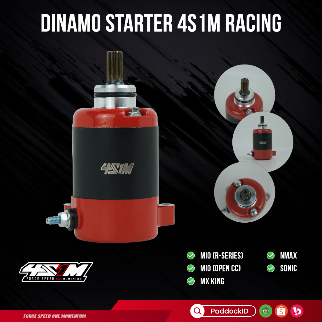 Jual DINAMO STARTER 4S1M RACING MIO(R-SERIES DAN OPEN CC)/MX KING/NMAX ...
