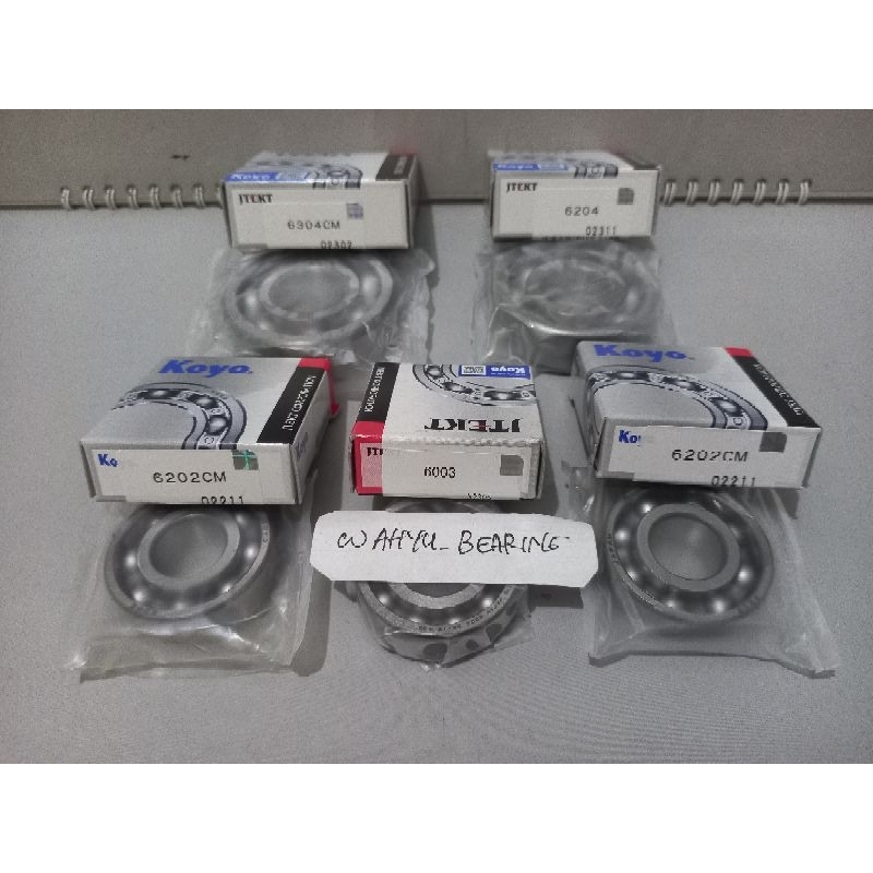 Jual Bearing 6202 - 6304 Koyo Set Rasio Ninja R RR SS ZX 150cc 2tak ...