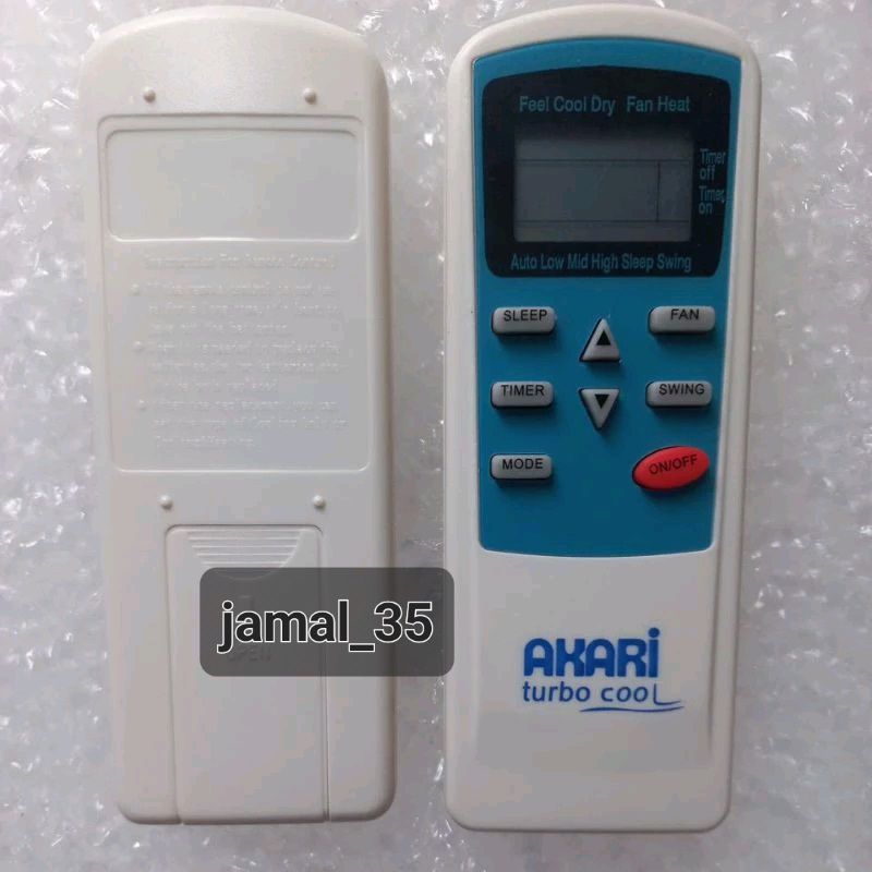 Jual REMOTE REMOT AC AKARI TURBO COOL TCL ARTIC TURBO COOL | Shopee Indonesia