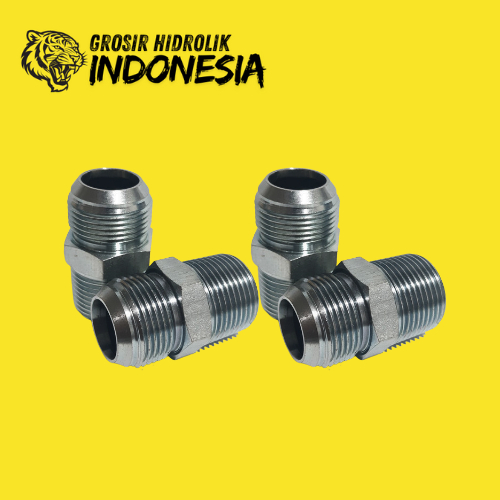Jual DOUBLE NEPEL 3/4" NPT X 3/4" JIC NIPPLE HIDROLIK 3/4 X 3/4 HYDRAULIC | Shopee Indonesia
