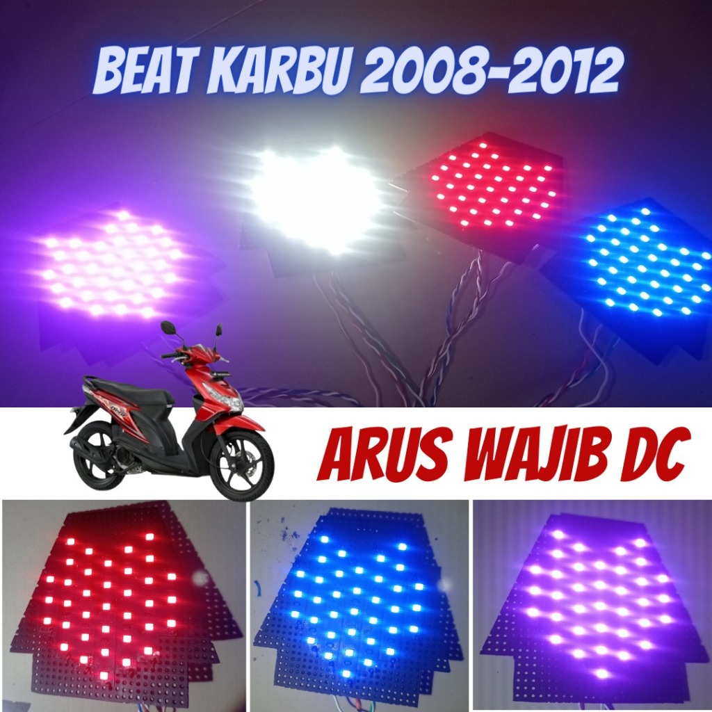 Jual Lampu runing Beat Karbu Lama Tahun 2008-2012 8 mode otomatis pnp ...