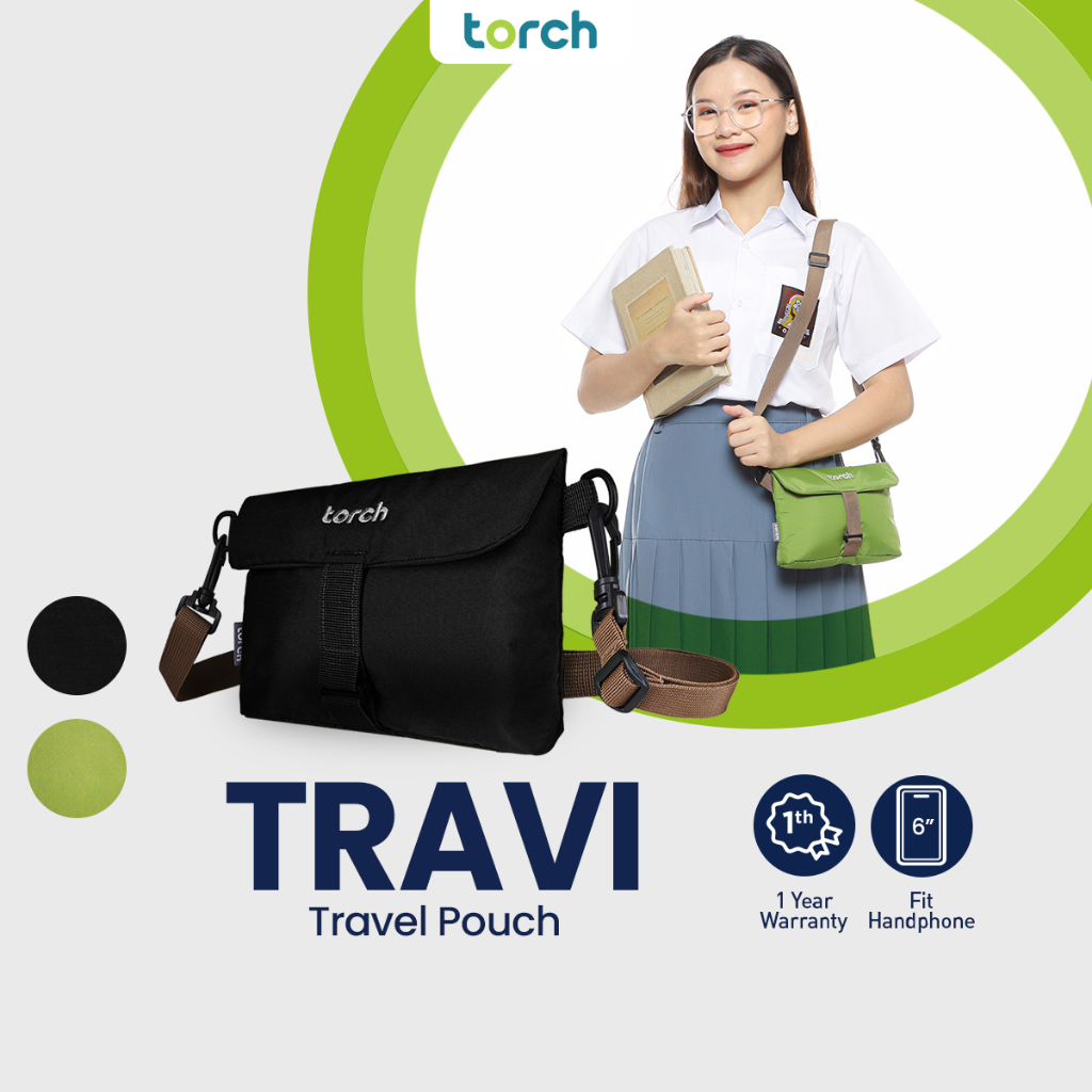 Jual TORCH Travi Tas Selempang Wanita Pria Unisex Minimalis Anti Air ...