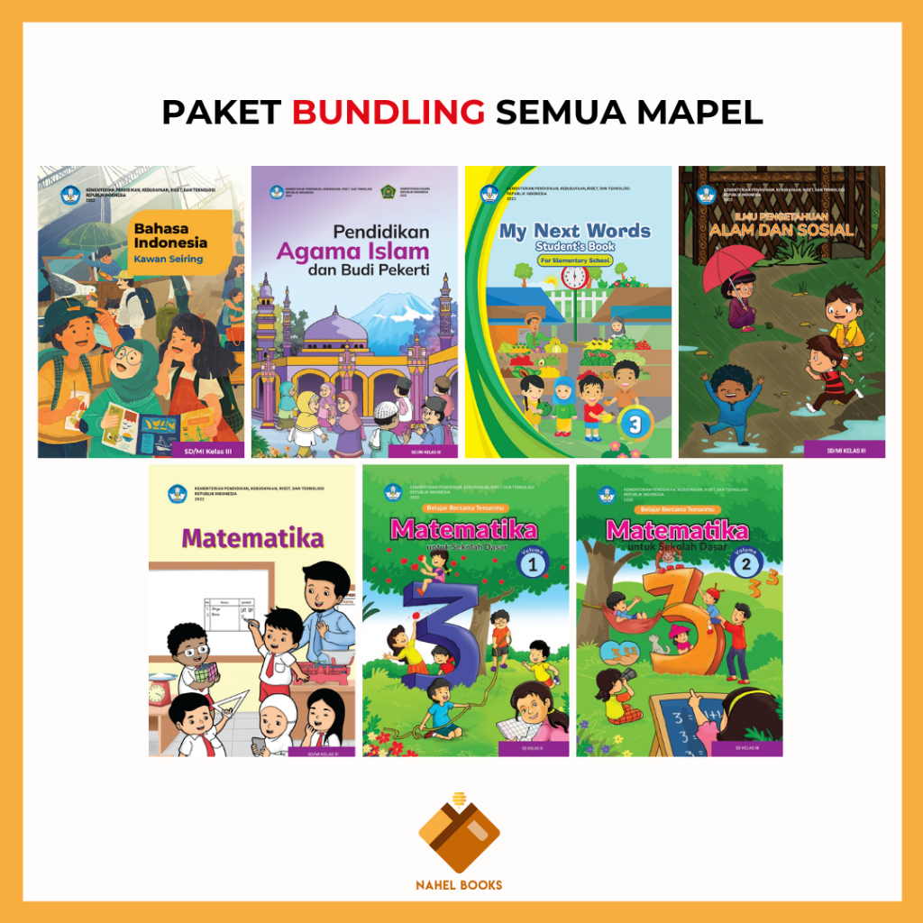 Jual (PER PAKET / BUNDLING) BUKU KURIKULUM MERDEKA SD KELAS 3 ...