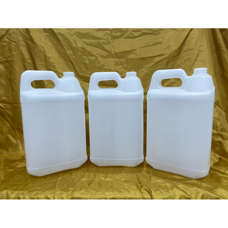 Jual Jerigen 5 Liter BARU ! Jarigen Putih Polos Lengkap Tutup Jeregen ...