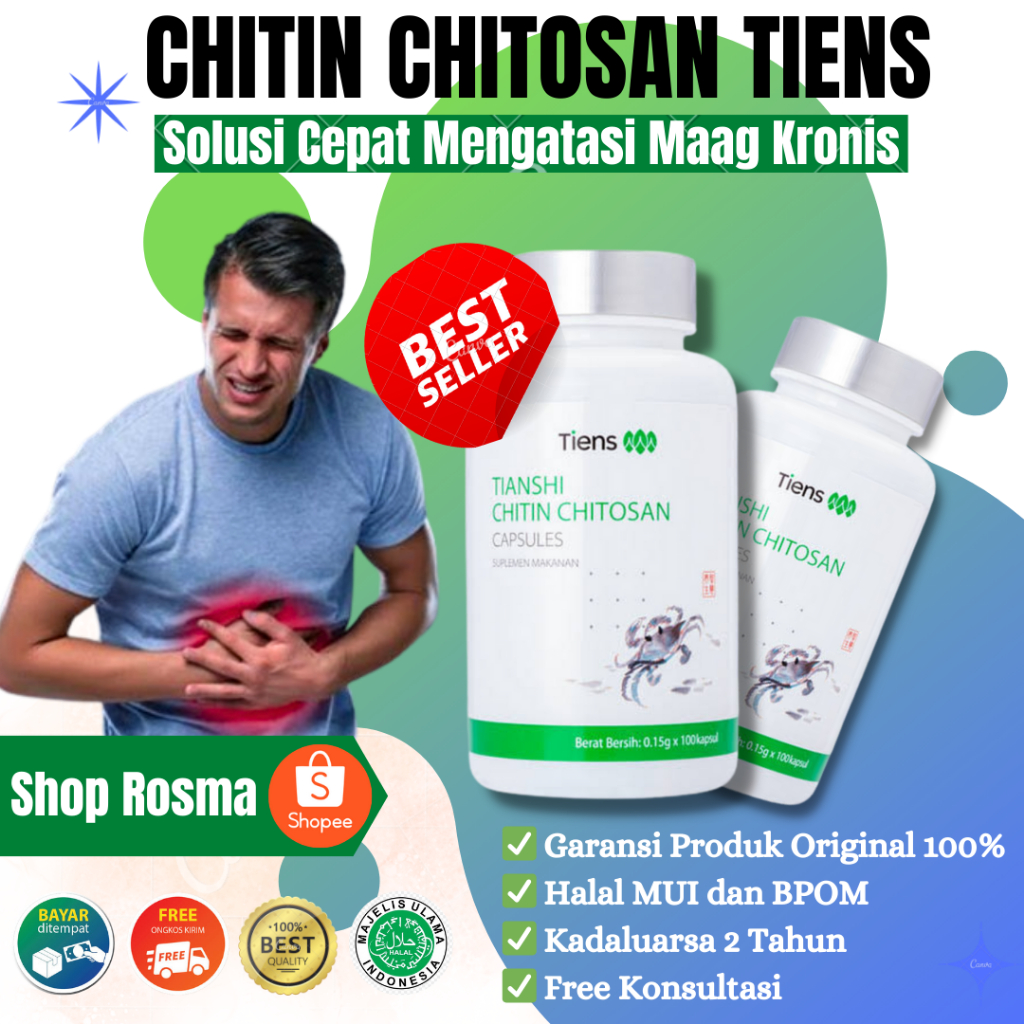 Jual Obat Asam Lambung Kronis Maag Asam Lambung Chitin Chitosan Asam ...