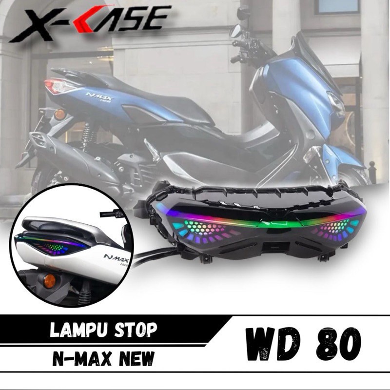 Jual Lampu stoplamp stop rem LED Xcase RGB bluetooth Nmax new Vario 125 150 160 New Aerox new ...