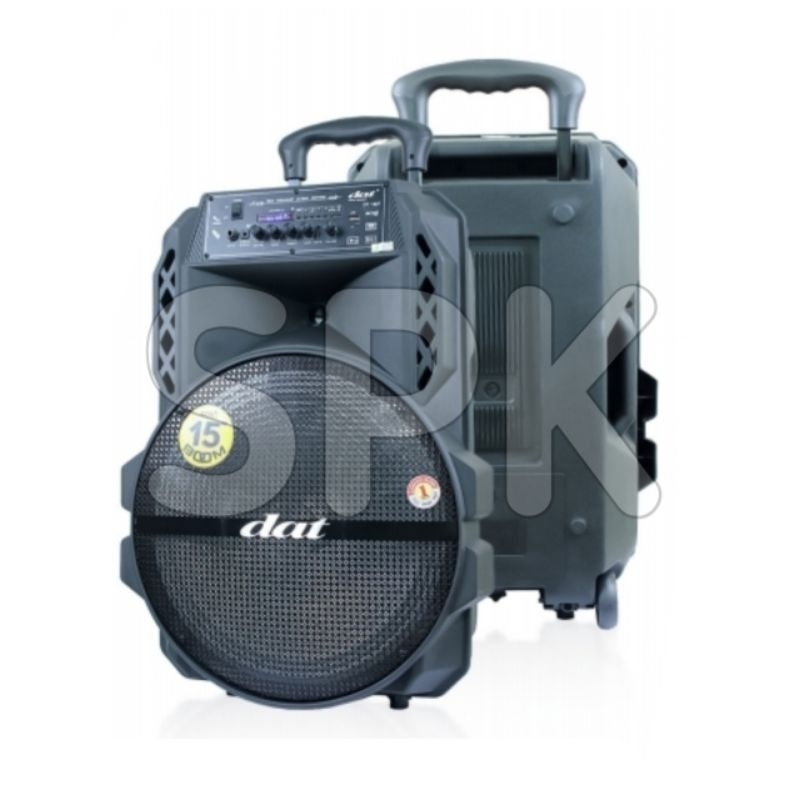 Jual Speaker Portable DAT DT 1507 Boom 15 inch 2 Mic Wireless | Shopee ...