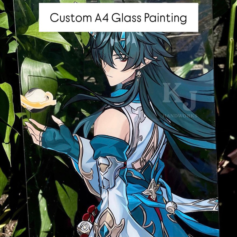 Jual A4 Custom Acrylic Glass Painting Anime/Manhwa (Genshin impact ... Jual A4 Custom Acrylic Glass Painting Anime/Manhwa (Genshin impact ...