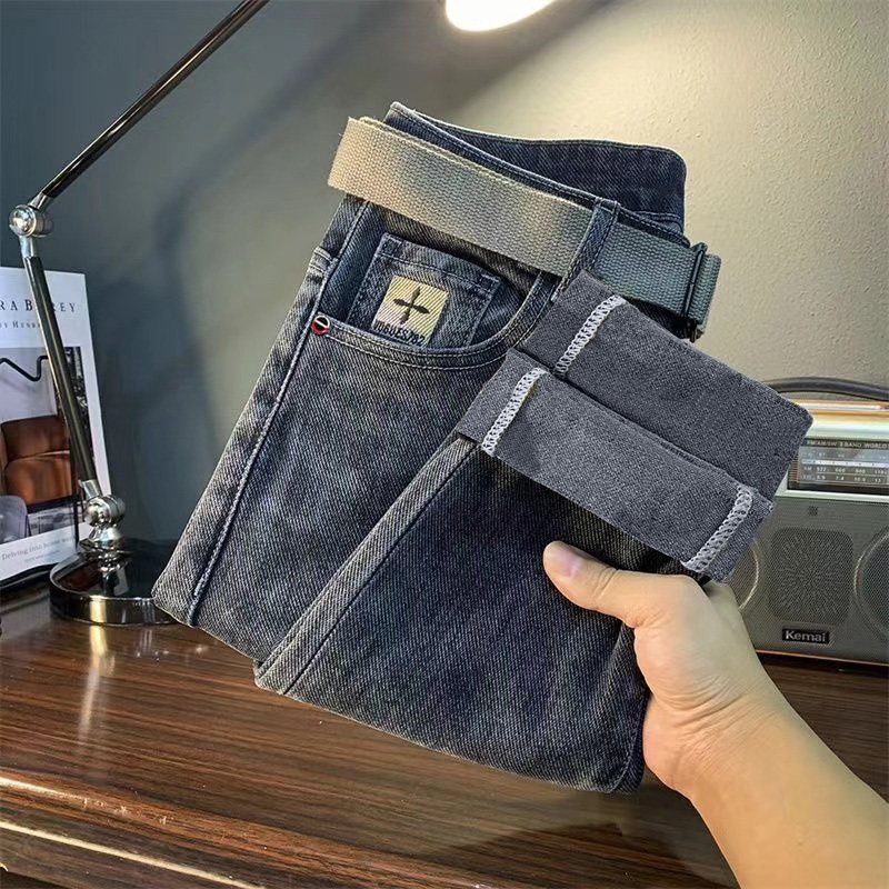 Jual KeyBoy celana panjang pria jeans slim fit celana dewasa cowok casual pencil pants korean ...