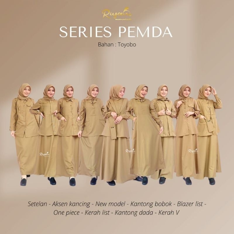 Jual SERIES PEMDA by RIYANI GAMIS SERASA SETELAN SERAGAM PEMDA GAMIS ...