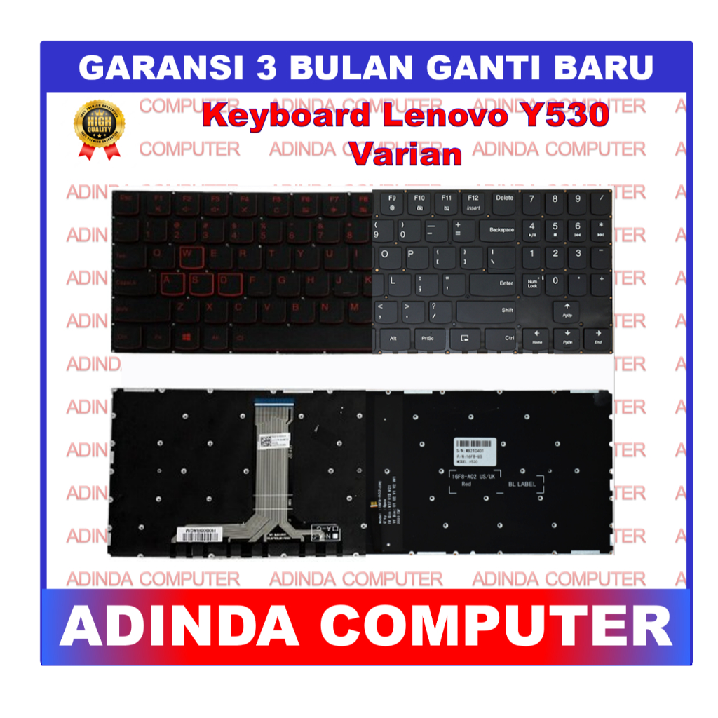 Jual Keyboard Lenovo Legion Y530 Y530-15 Y530-15ICH Y530-15ICH-1060 Y530P Y7000P RGB Backlight ...