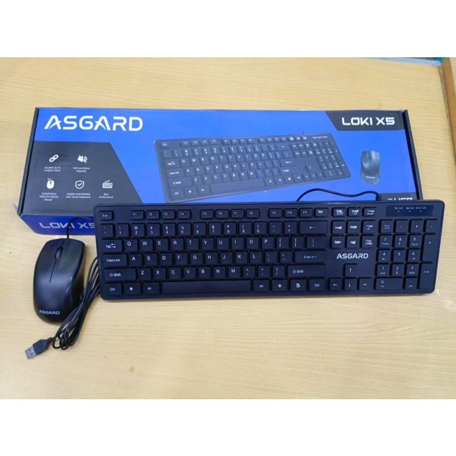 Jual KEYBOARD MOUSE ASGARD LOKI X5 | Shopee Indonesia