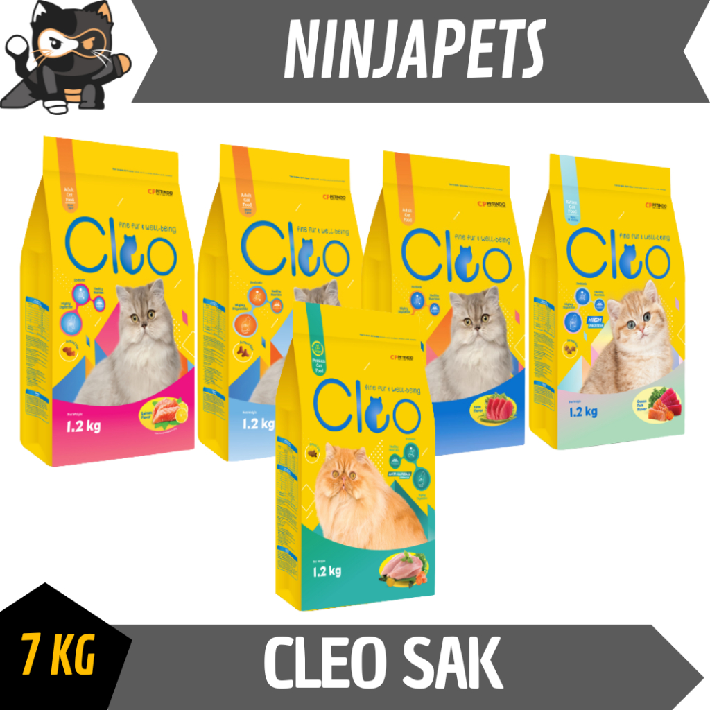Jual Cleo Dry Food Sak 7Kg Makanan Kucing Kering Pakan Kucing Cleo Sak ...