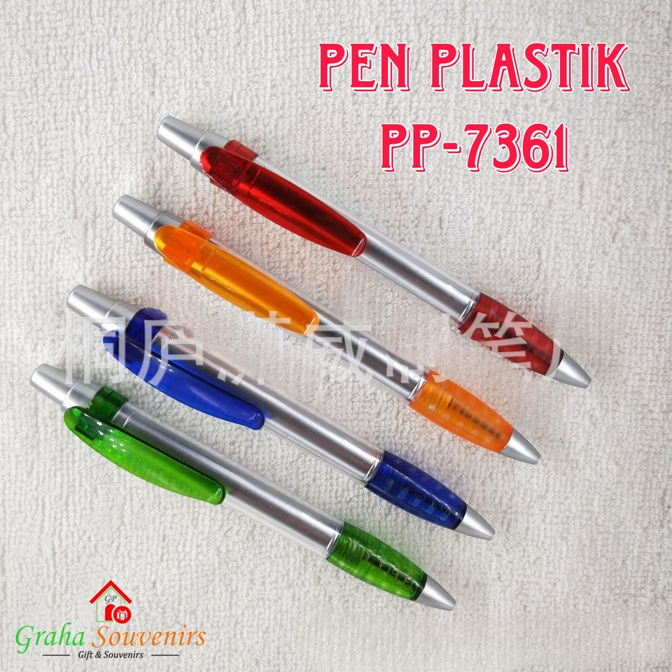 Jual Pen Plastik Promosi / Pen Insert Sticker PP-7361 + Sticker ...