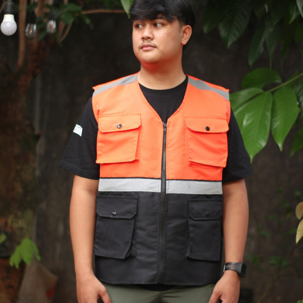 Jual CREDIFOX Rompi lapangan - rompi outdoor pria - rompi proyek safety ...