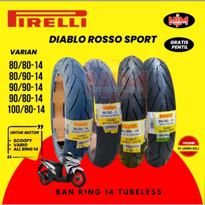 Jual BAN SECOND SOFT COMPOUND FIRELLI DIABLO ROSSO SPORT RING 14 UKURAN ...