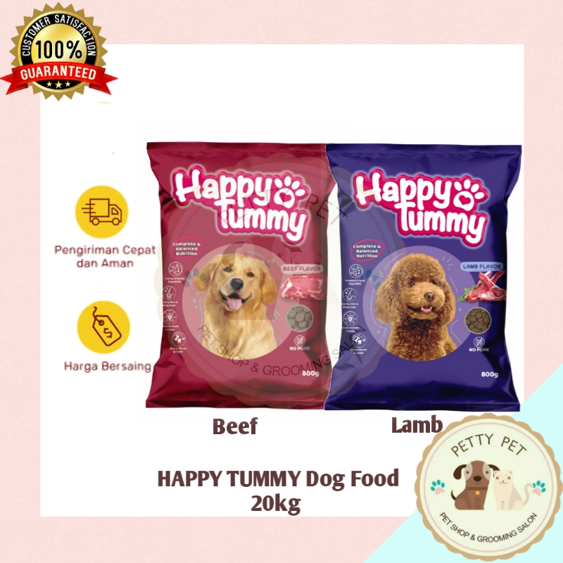 Jual HAPPY TUMMY DOG FOOD 20 KG | Shopee Indonesia