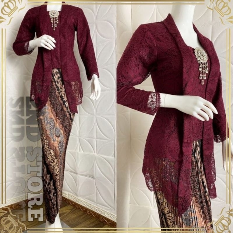 Jual Kebaya Kutu Baru Modern/Kutu Baru Brokat/Kebaya Kondangan/Kebaya Wisuda/Kebaya Modern ...