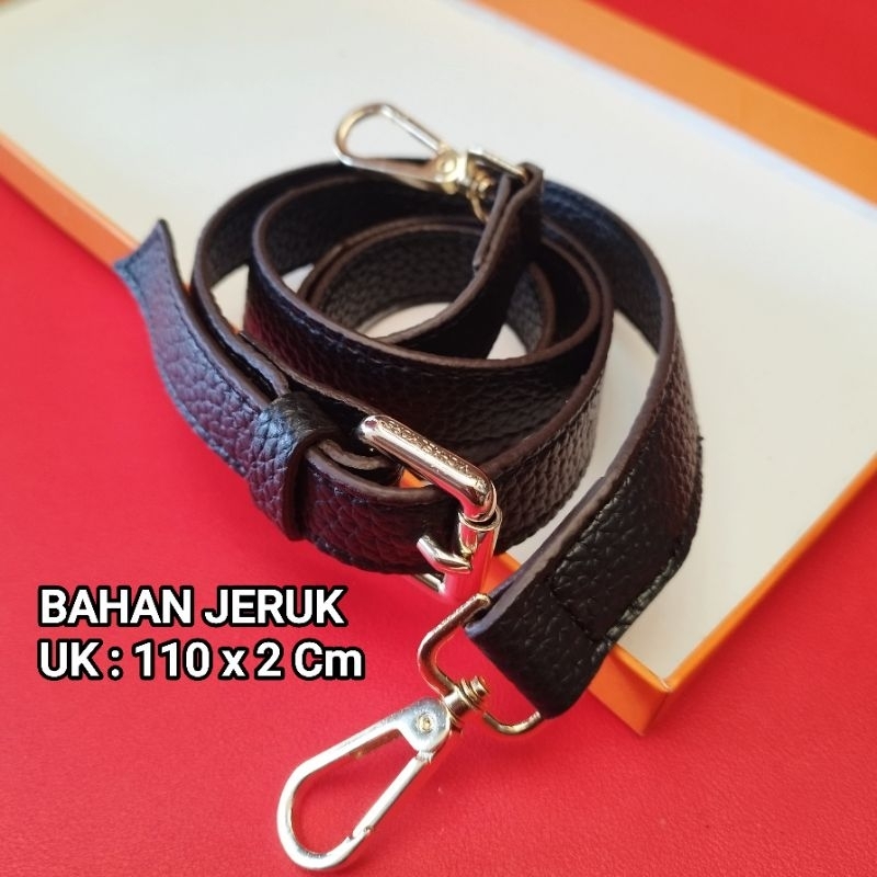 Jual TALI TAS WANITA KULIT BAHAN JERUK SELEMPANG WANITA STARAP SLING ...