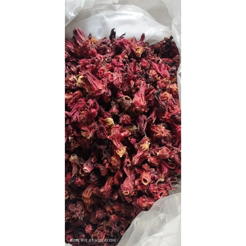 Jual Teh Bunga 100gr Rosella Merah panen kebun sendiri | Shopee Indonesia