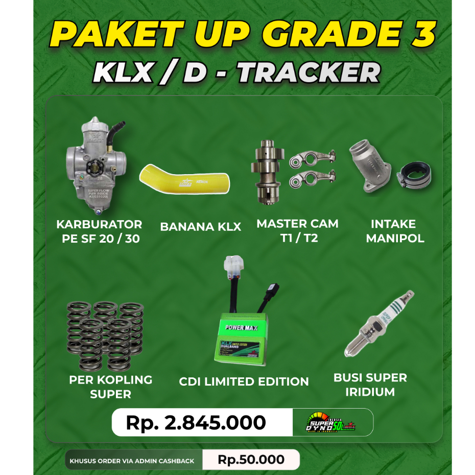 Jual KLX 150/D-TRACKER PAKET UPGRADE STAGE 3 FULL BRT MASTER CAM ...