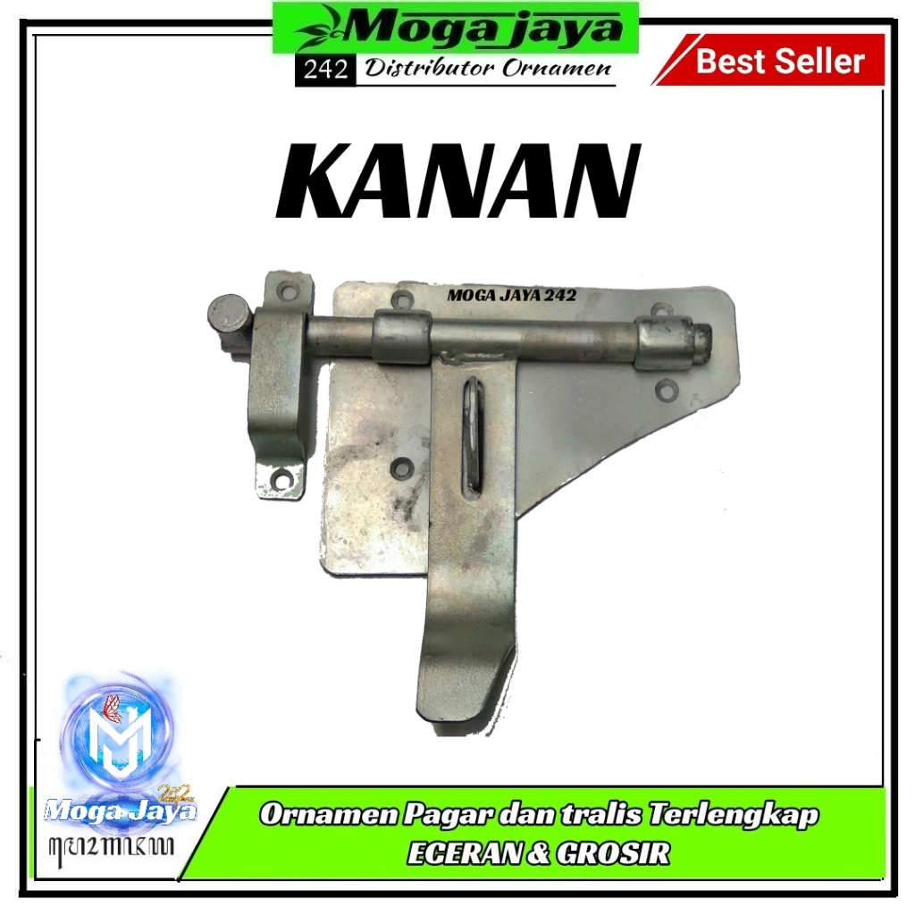 Jual slot atau grendel kunci pintu sliding pintu garasi gembok pintu ...