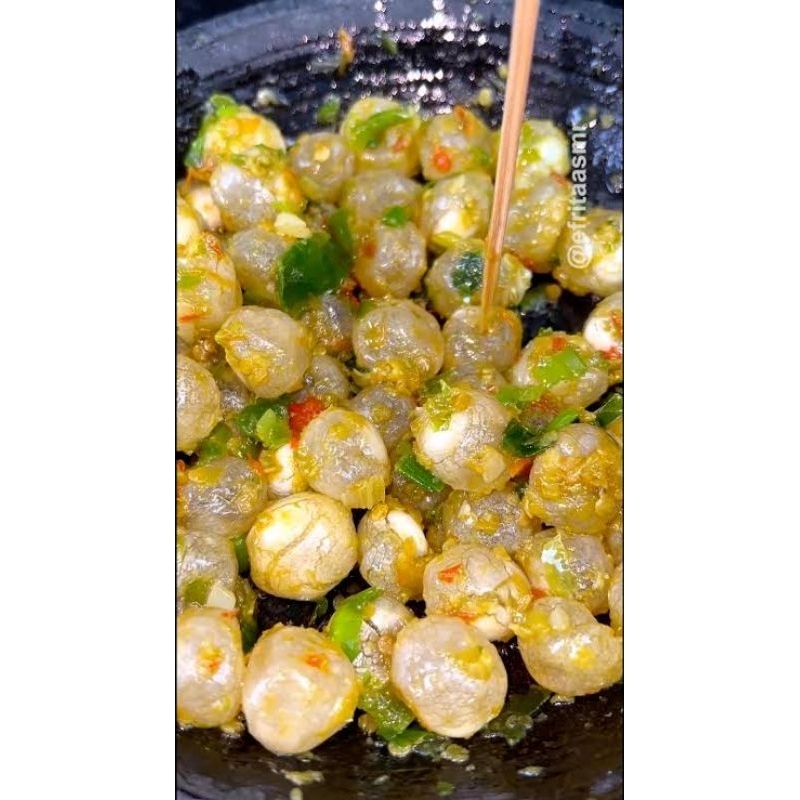 Jual CIMOL Goang - cimol mentah sambal ijo extra pedas daun jeruk khas garut lengkap dengan ...