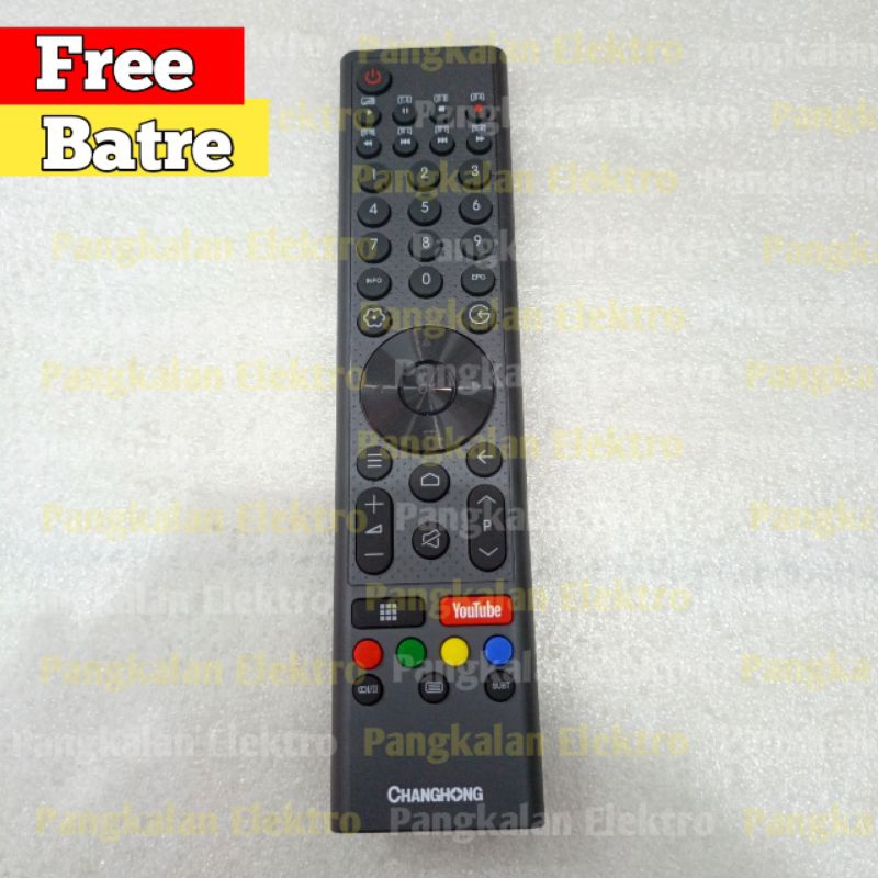 Jual REMOTE CHANGHONG ANDROID TV ORIGINAL FREE BATERAI | Shopee Indonesia