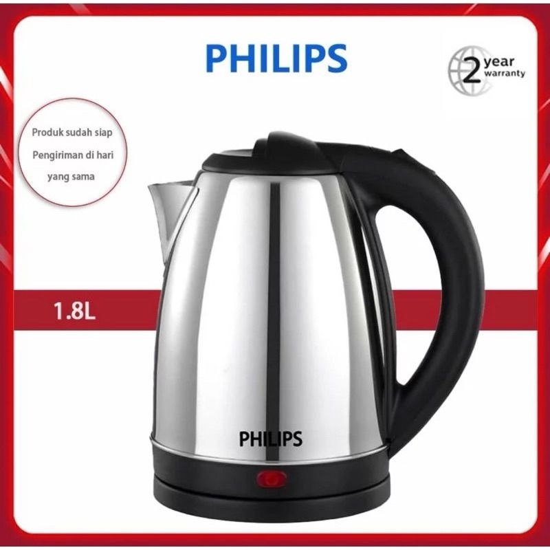 Jual Teco Listrik Philips Kettle Listrik 1,8 Liter 1500 Watt-Teko ...