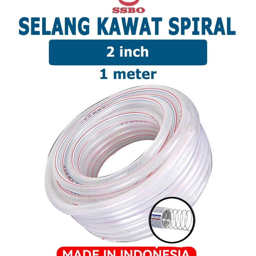 Jual Hematku SSBO Spring Hose 2 Inch Permeter Pvc Selang Bening Kawat ...