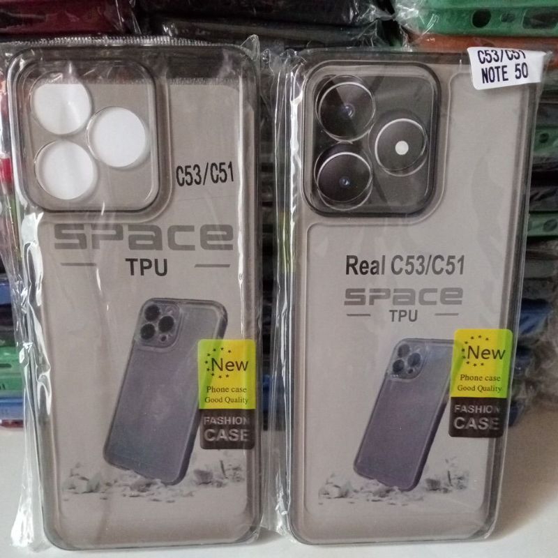 Jual Soft Case Clear Hitam ( Realme Note 50 ) I Realme C51/C53 4G 2024 ...