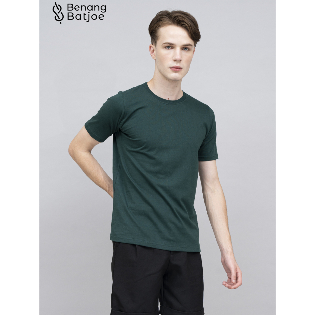 Jual Kaos Polos Benang Batjoe Cotton Combed 24s - Emerald | Shopee ...