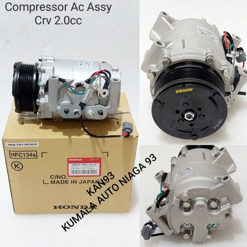Jual COMPRESSOR KOMPRESOR AC MOBIL HONDA NEW CRV CRV 2.0 2000CC GEN 2 ...