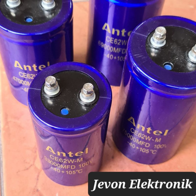 Jual Antel Elco 33000 47000 69000 75000 MFD 100 V Volt DS Original Audio System Elko Elektrolit ...