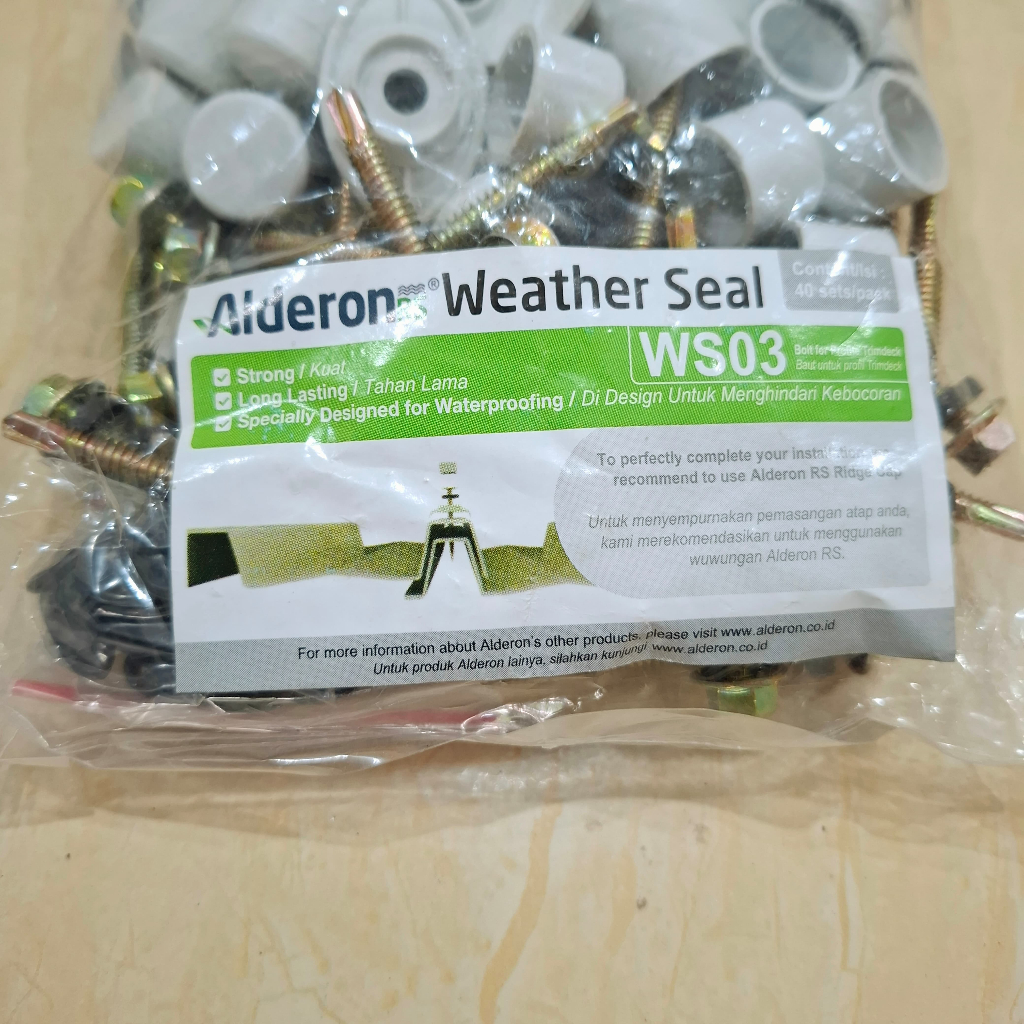 Jual Baut ALDERON RS Trimdeck WS03 Weather Seal Atap uPVC Single Layer ...