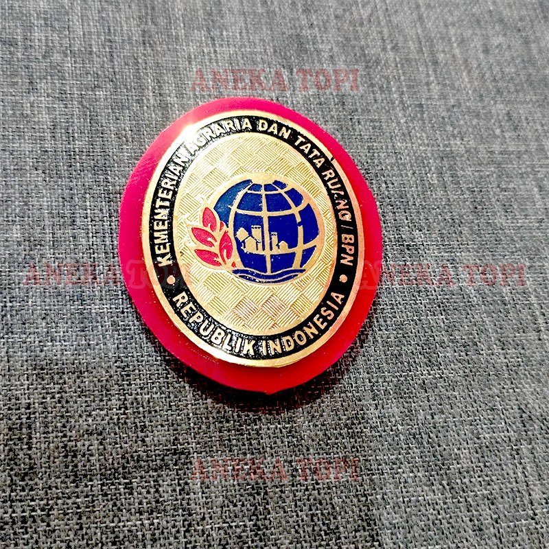 Jual Pin Kementerian Agraria Dan Tata Ruang Lencana Logo BPN Pin BPN ...