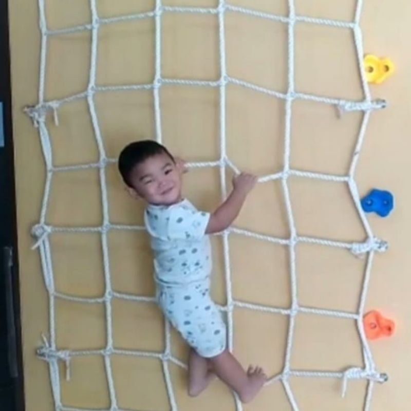 Jual Jaring pengaman tali nilon 10mm, jaring panjat, jaring outbound ...