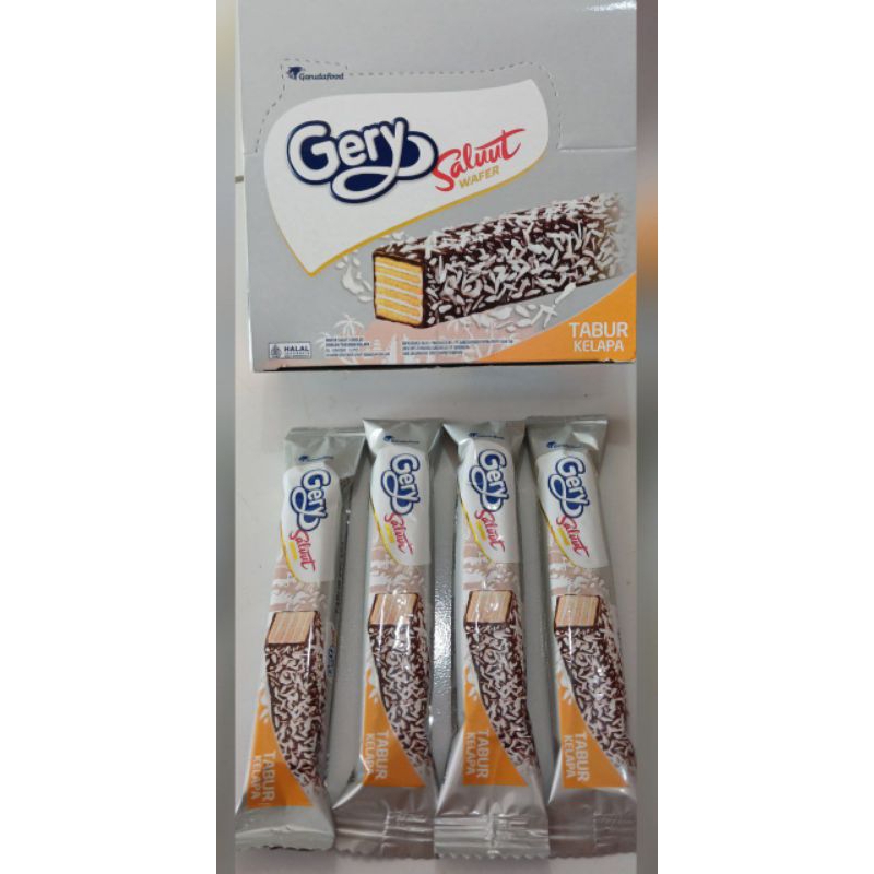 Jual GERY SALUT WAFER TABUR KELAPA | Shopee Indonesia