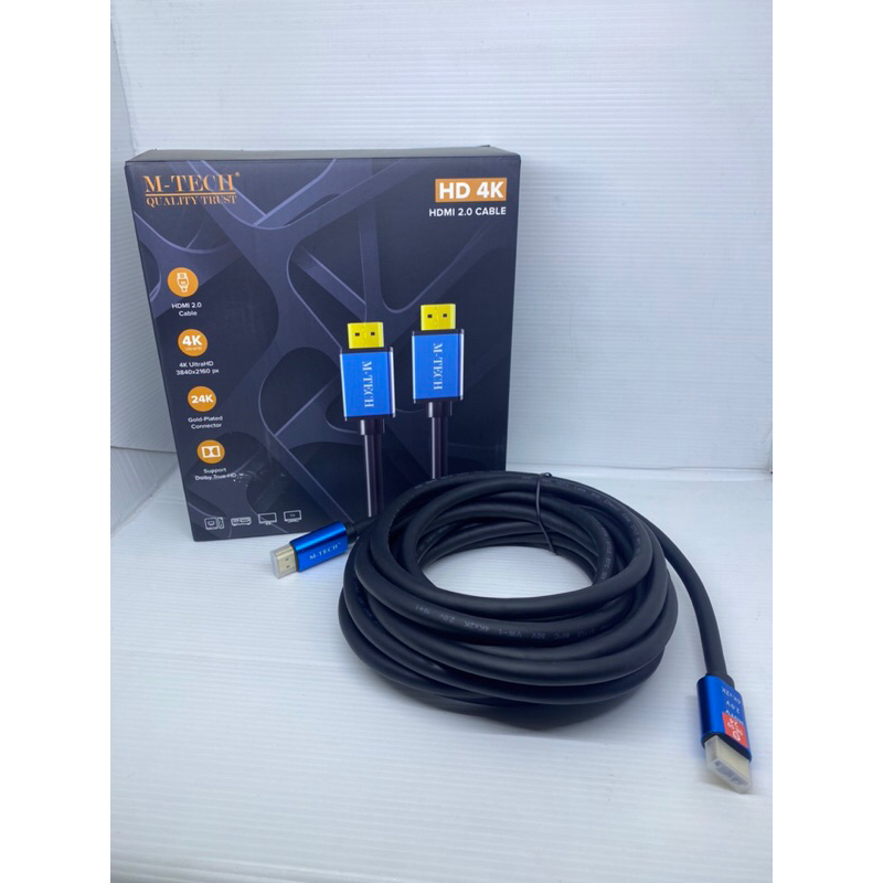 Jual Kabel Hdmi to Hdmi M-tech ultra HD Mtech M tech kabel hdmi ke hdmi versi 2.0 4K premium ...
