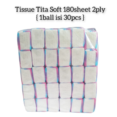 Jual TISSUE TITASOFT 180S ISI 30 PC PAKET USAHA TISU MURAH 1 BAL GROSIR ...